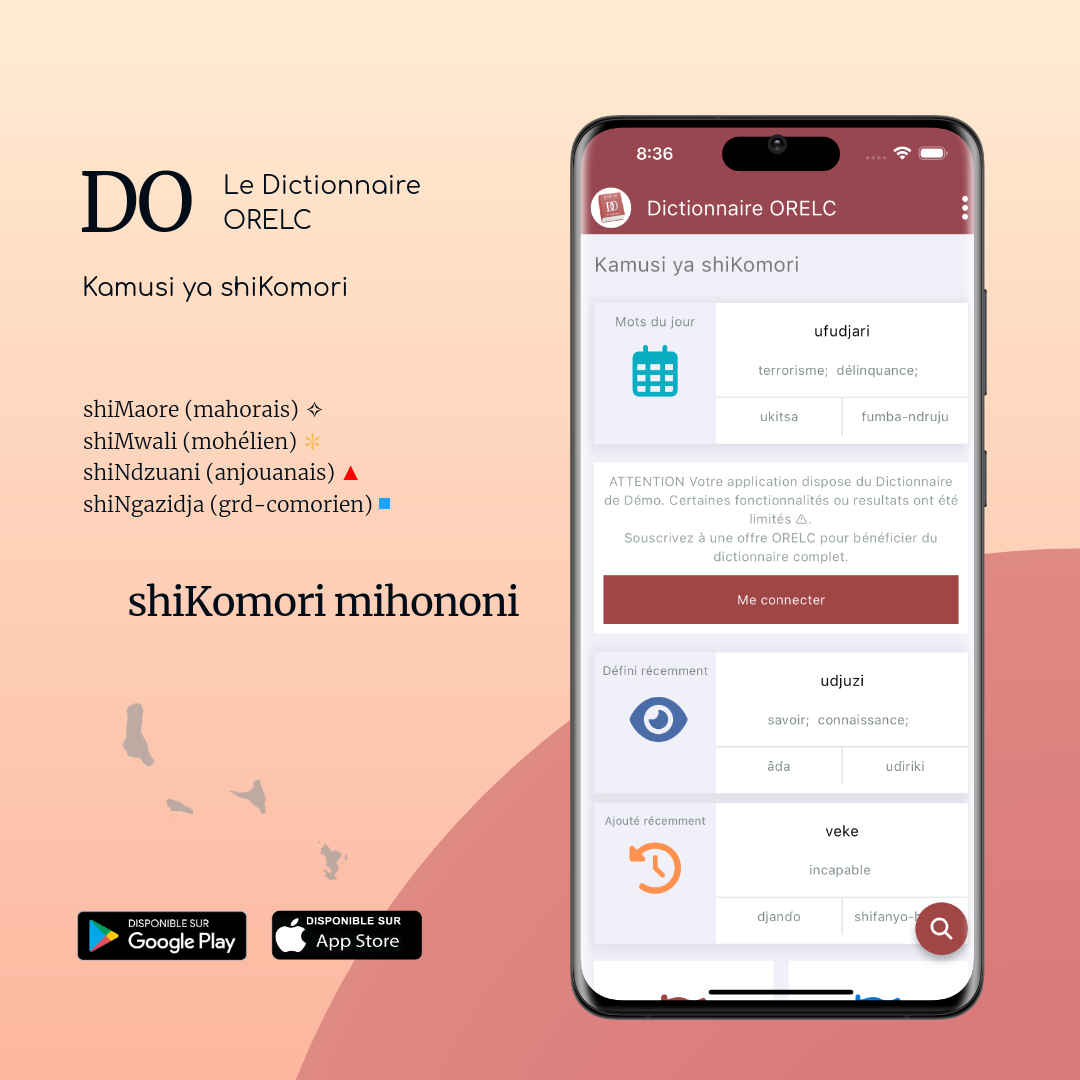 Accueil - Apprendre le shiMaore, shiMwali, shiNdzuani, et shiNgazidja · ORELC · orelc.ac